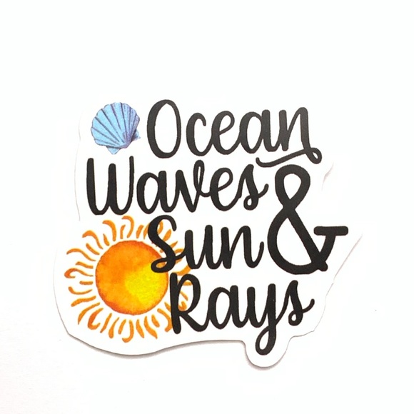Accessories | Ocean Vinyl Sticker | Poshmark